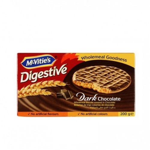 MC VITIES DIGESTIVE DARK CHOCOLATE 200GR – Kıbrıs Sanal Market