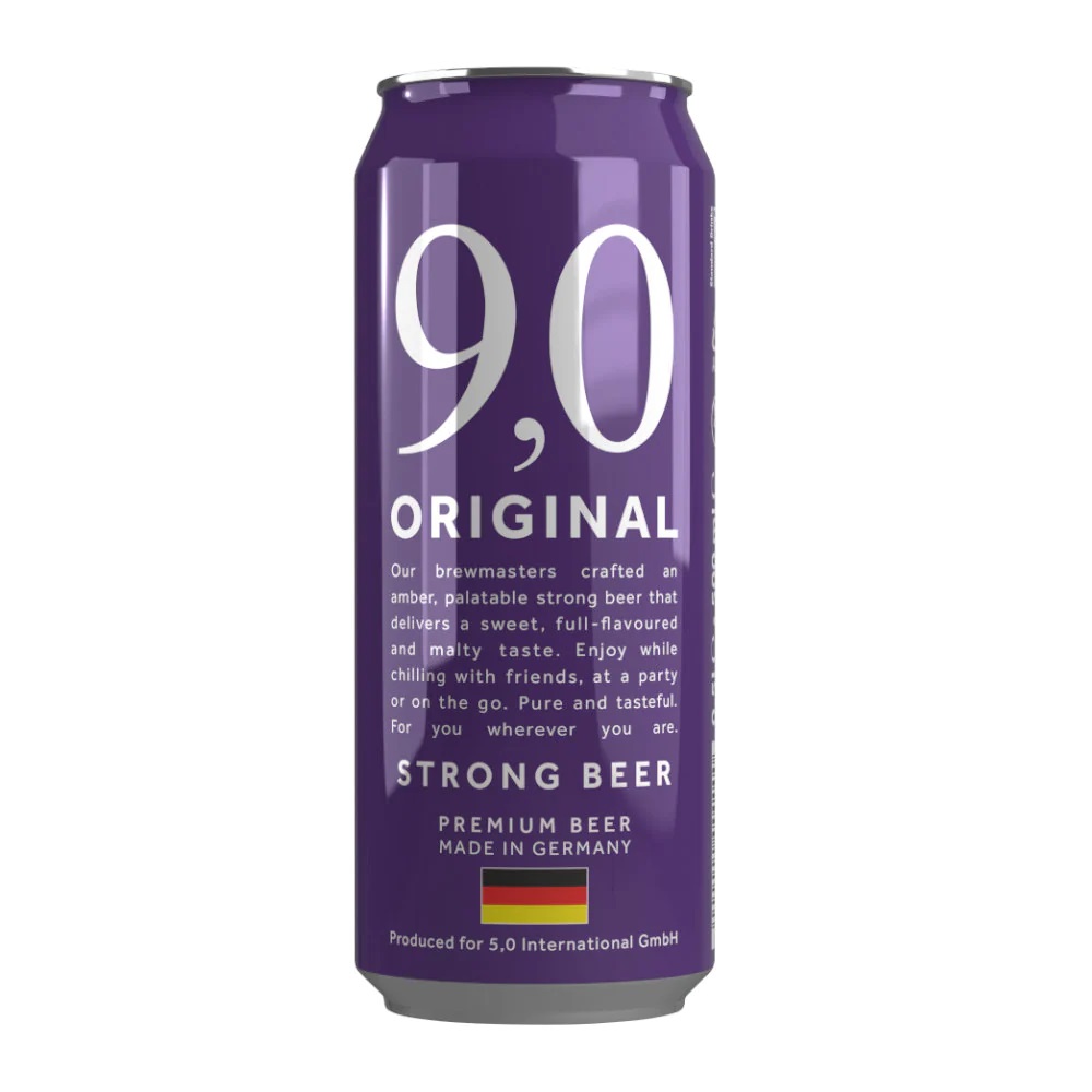 9.0 ORIGINAL STRONG BEER 50CL – Kıbrıs Sanal Market
