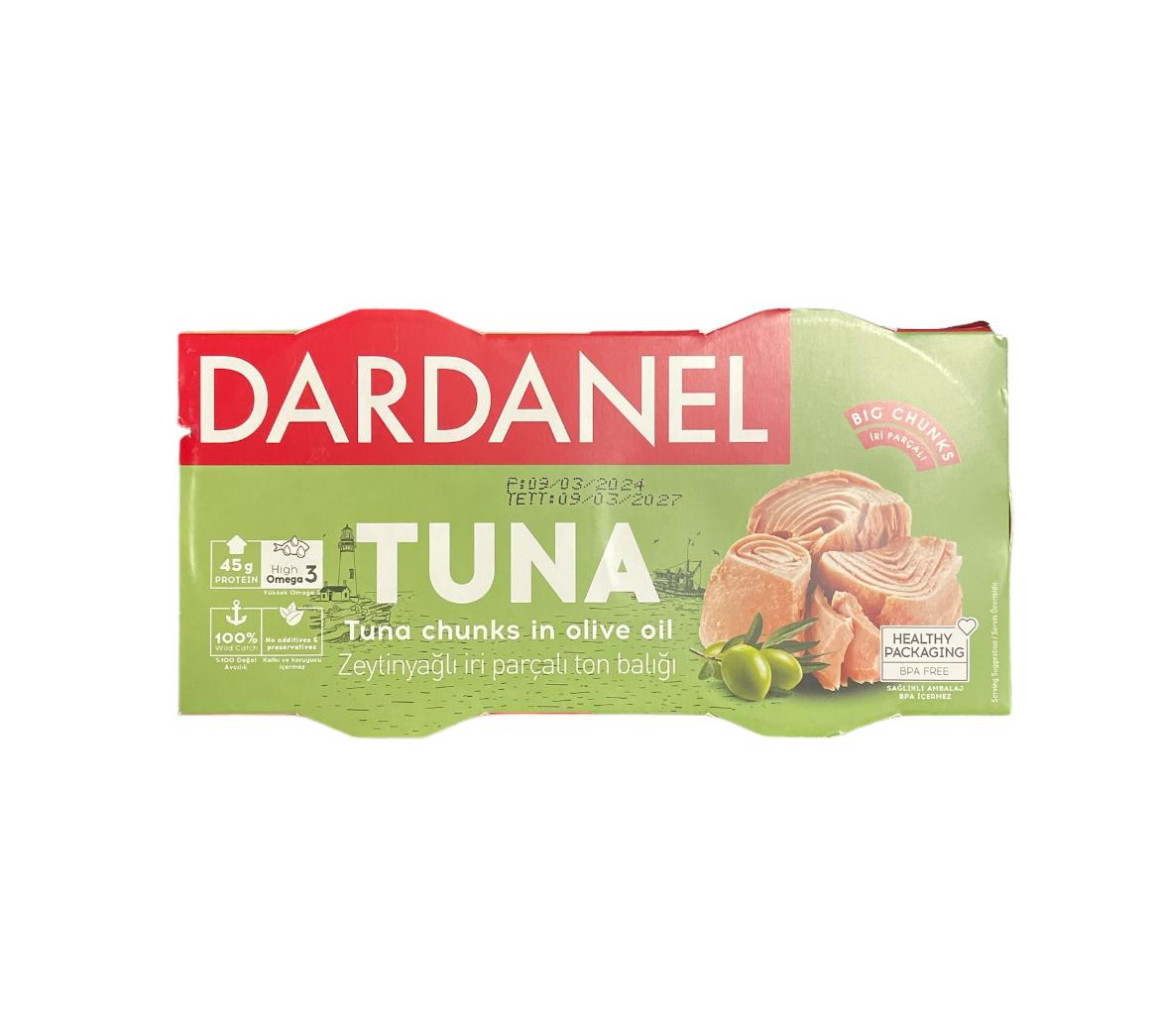 DARDANEL TUNA CHUNK ZEYTINYAGLI 2X150GR – Kıbrıs Sanal Market